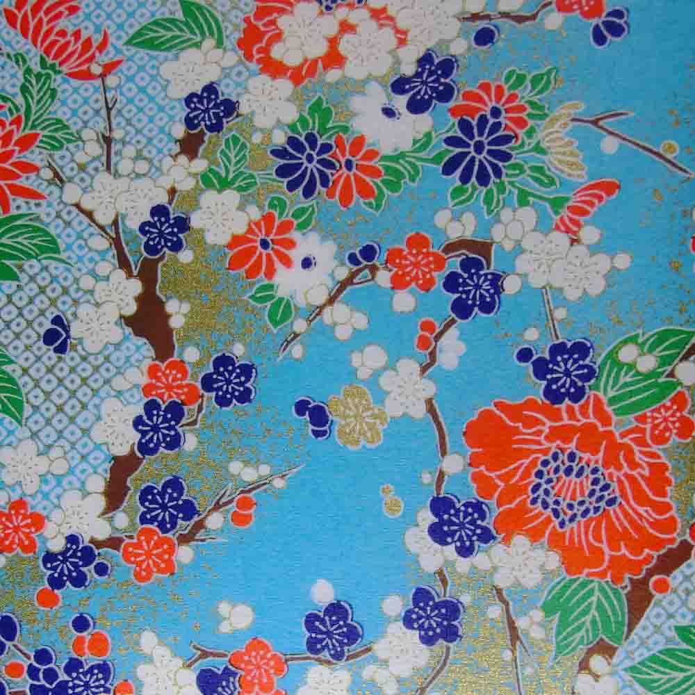 Yuzen Washi Paper 31.5" x 21.6", Large Japanese Washi Paper 1Sheet, GC ...